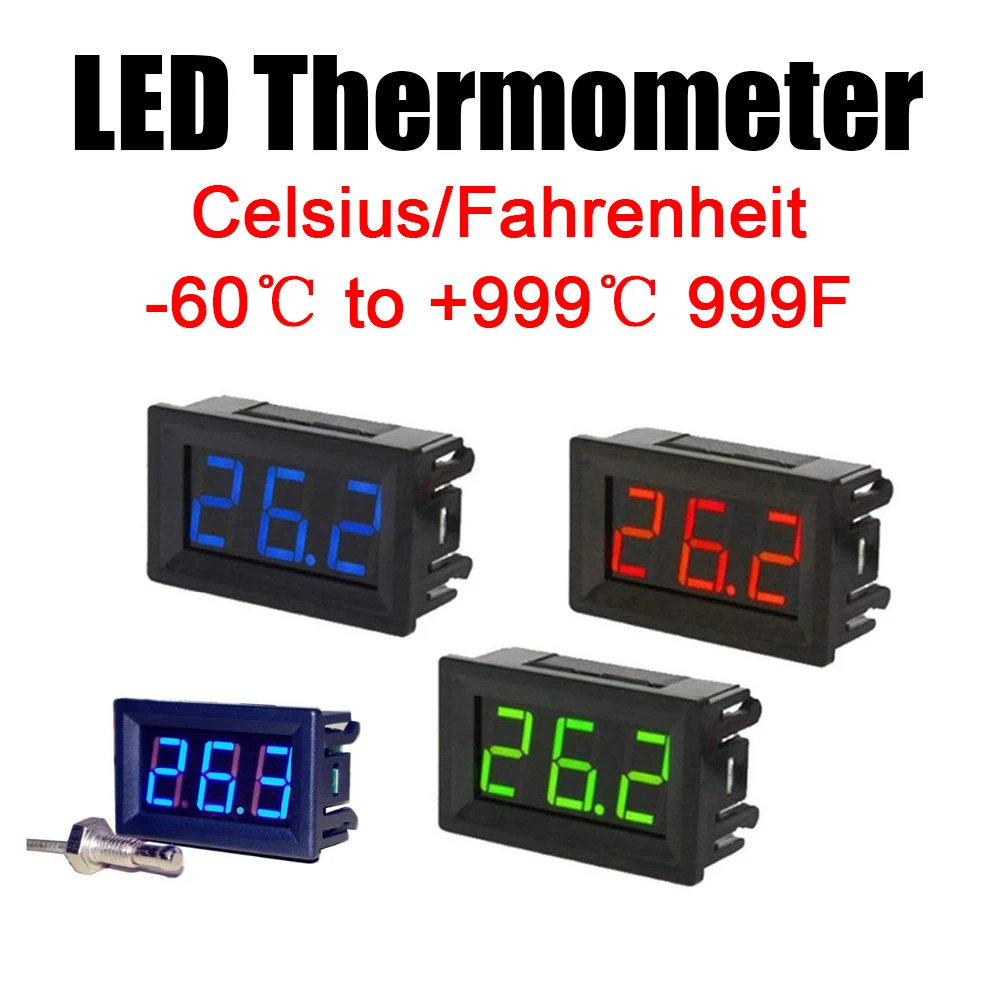 K-type-thermocouple-Temperature-Digital-LED-Thermometer-Meter-High ...