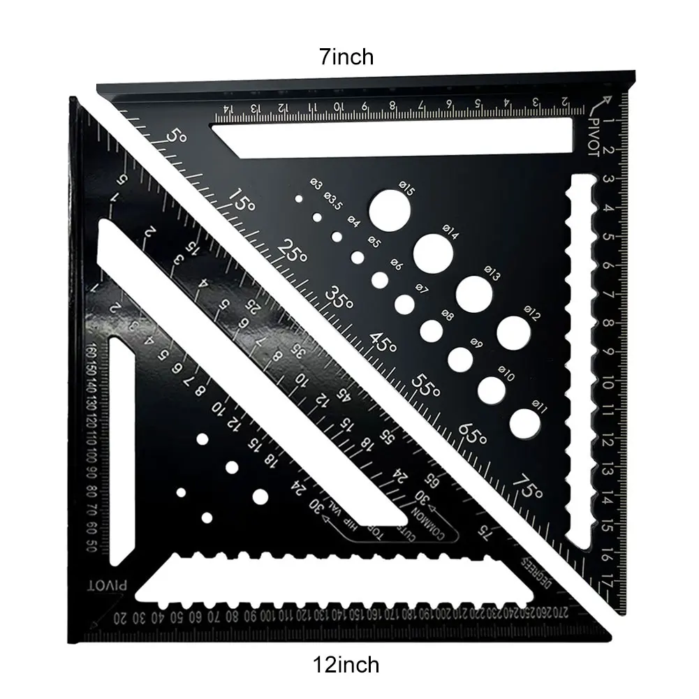 7-12IN-Angle-Protractor-Metric-Accurate-Carpentry-Square-Tool-Aluminum ...