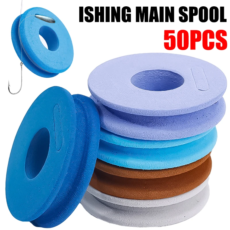 10PCS-50PCS-EVA-Foam-Spools-Fishing-Winding-Board-Fishing-Hook-Line ...