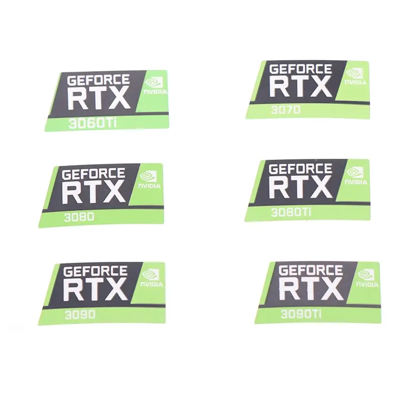 RTX 3090TI 3080TI 3070 3060 Desktop Sticker Laptop Graphics Card Label ...