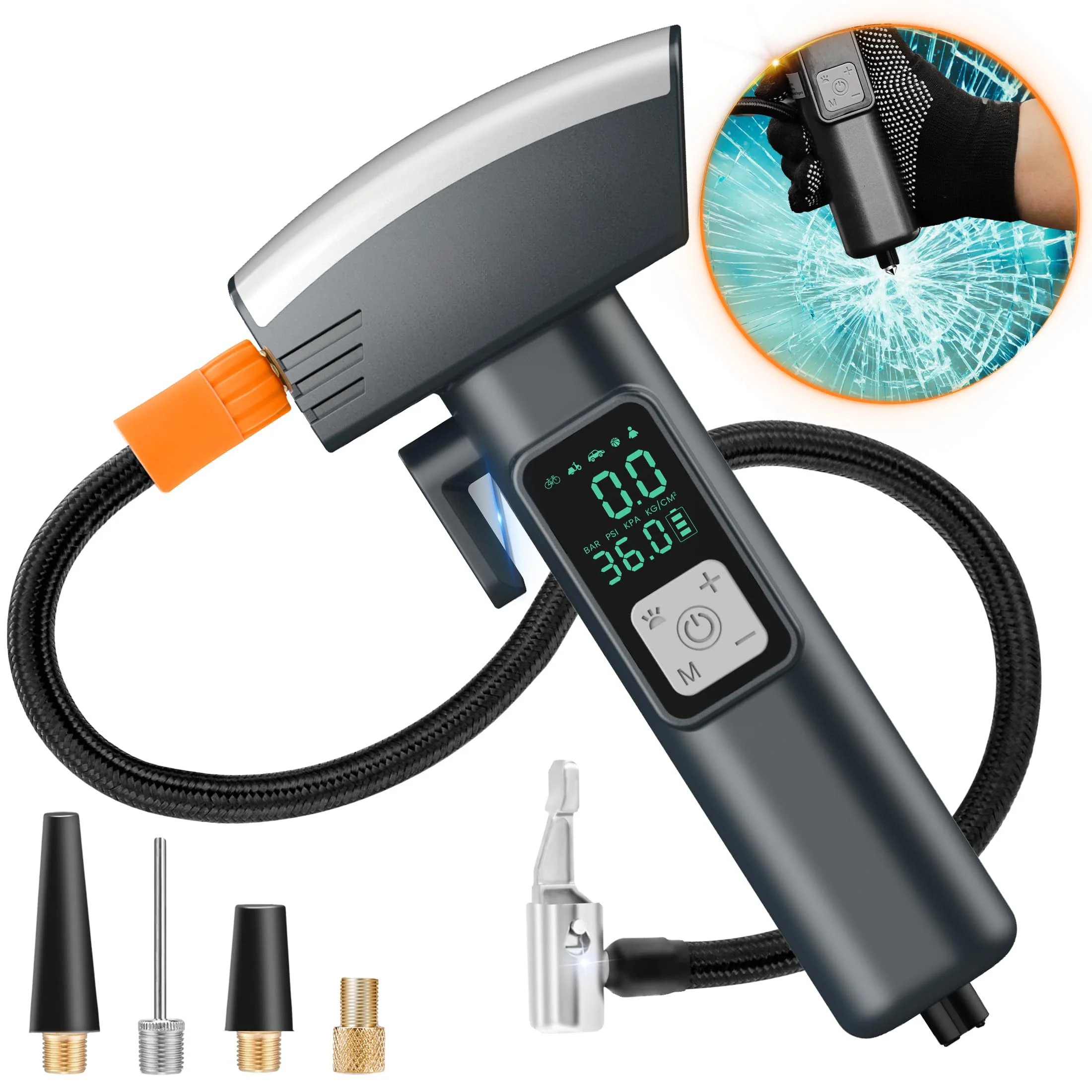 6-In-1-Car-Air-Pump-Handheld-Wireless-Compressor-Portable-Air-Pump-Car ...