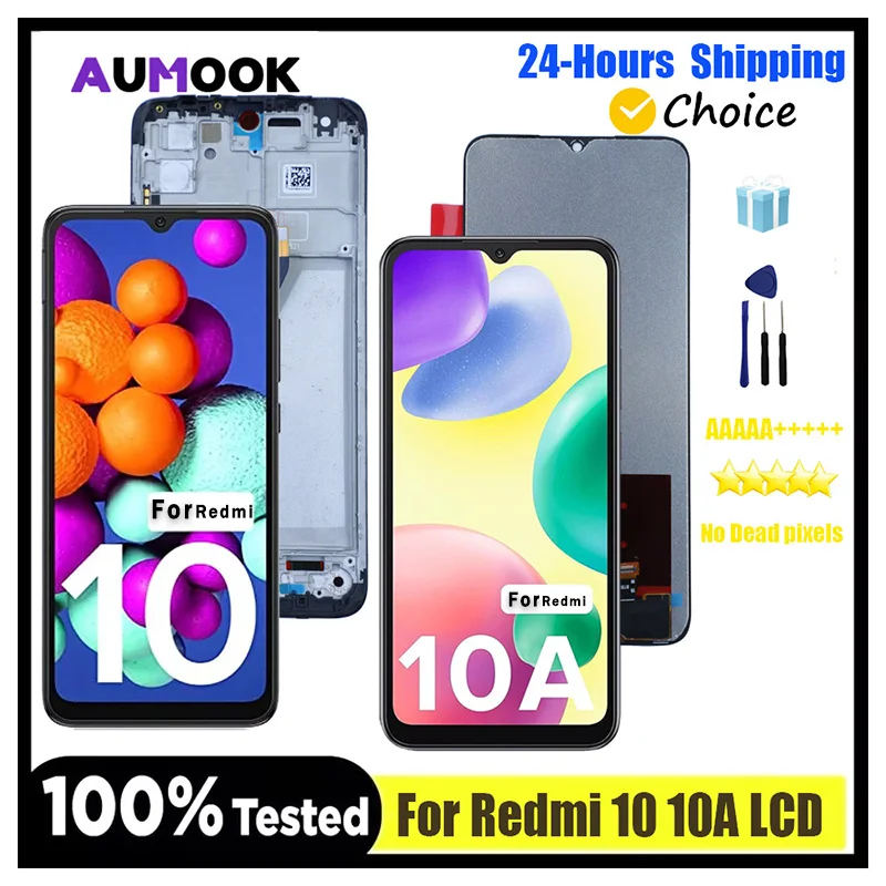 Tela de 6,5 "para Xiaomi Redmi 10 10Prime LCD Tela de toque digital ...