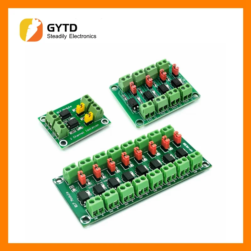PC817 2 4 8 Channel Optocoupler Isolation Board Voltage Converter ...