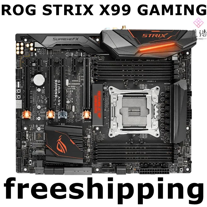 Placa-mãe Gaming ROG STRIX X99, 128GB, LGA 2011-V3, DDR4, ATX ...
