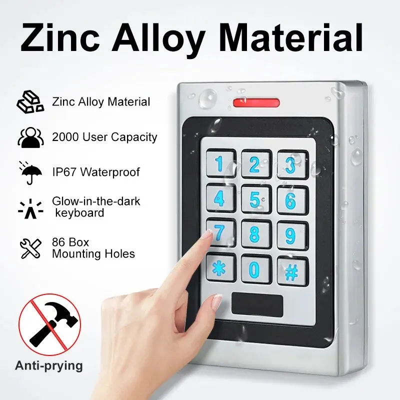 RFID-125KHz-EM-Card-2000-Users-Metal-Door-Access-Control-IP67 ...