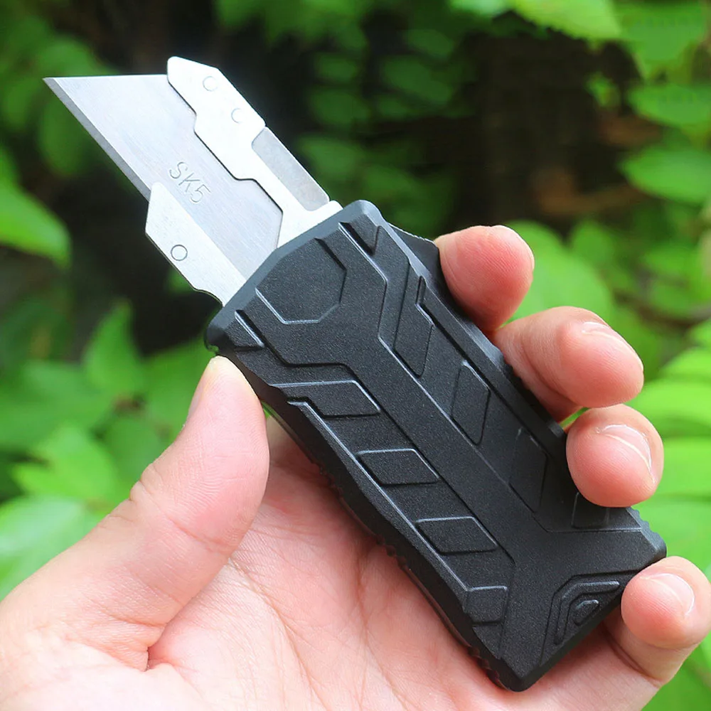 Retractable-Box-Cutter-Small-DIY-Utility-Knife-With-5pcs-Replaceable ...