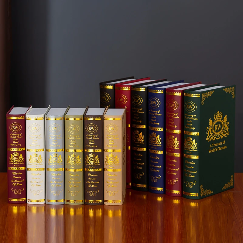 12pcs/set Vintage Fake Book Model Ornament Simulation Book Decoration ...