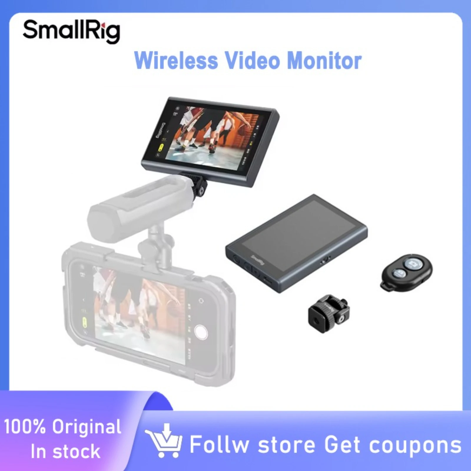 SmallRig Wireless Magnetic Selfie Monitor Screen with Remote Control ...