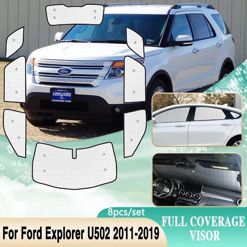 Full-Coverage-Sunshades-For-Ford-Explorer-U502-MK5-2011-2019-Classic ...