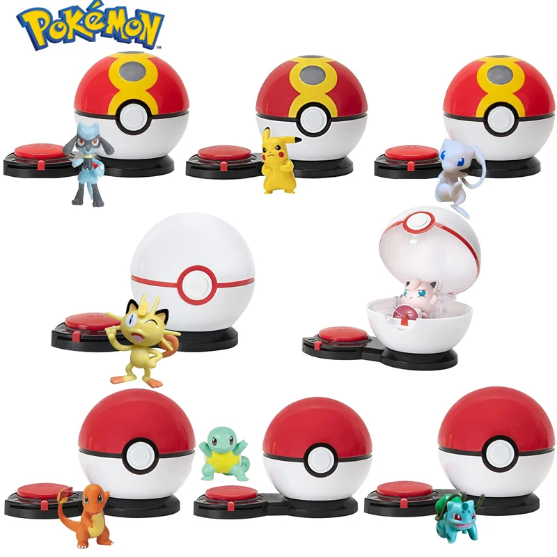 Pokemon Bang Flip Poke Ball Variant Toys Model Pikachu Charmander ...
