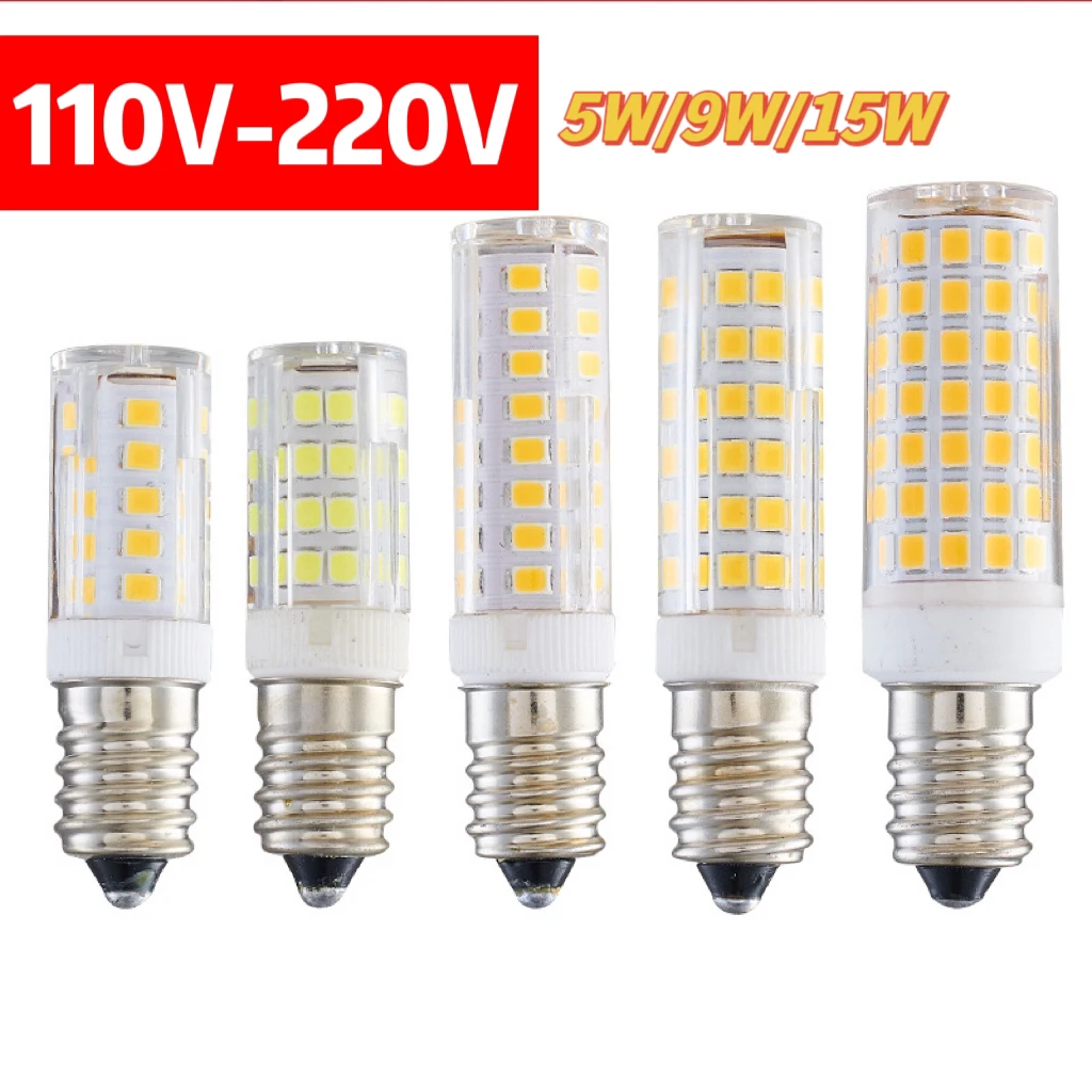 Mini-E14-LED-5W-9W-15W-Lamp-Light-AC-110V-220V-Corn-Bulb-Chandelier-for ...