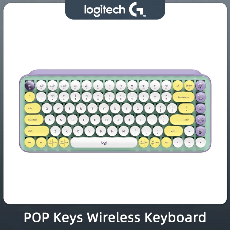 Logitech-POP-tu-lar-mekanik-kablosuz-klavye-zelle-tirilebilir-Emoji ...