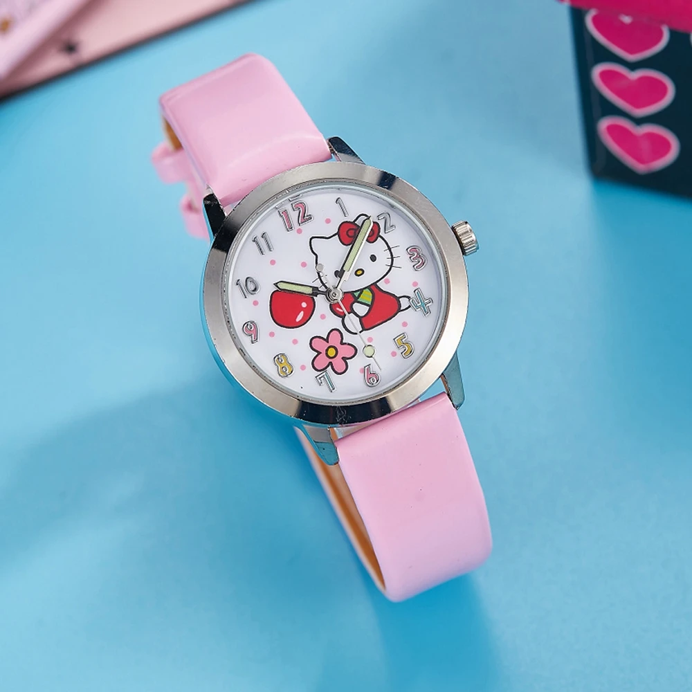 Sanrio Hello Kitty children Watches Kawaii Quartz Casual Fashion kid ...
