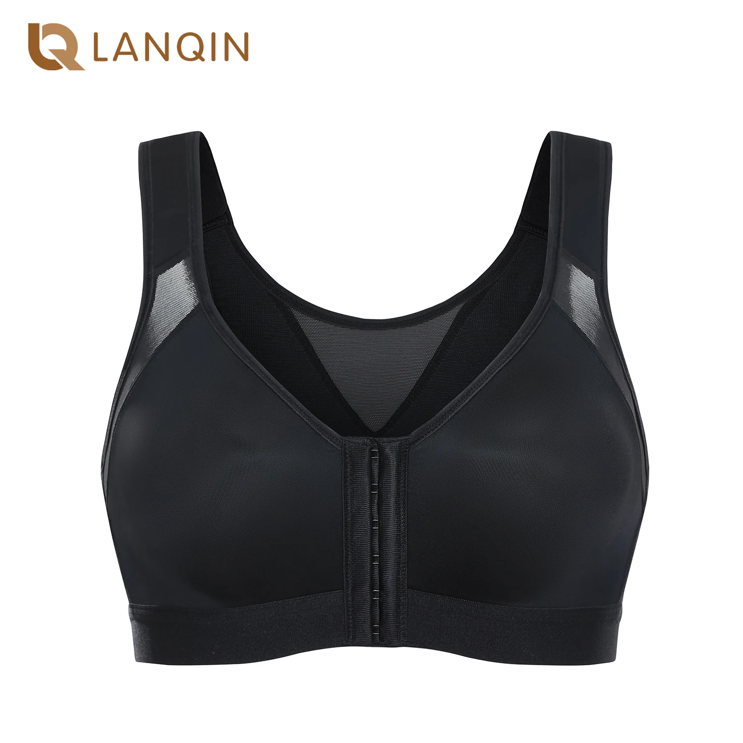 Full-Coverage-Front-Closure-Bra-X-Back-Wire-Free-Back-Support-Posture ...