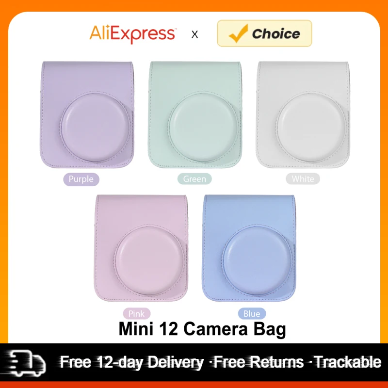 Instant-Camera-Protective-Case-PU-Leather-Camera-Storage-Bag-w ...