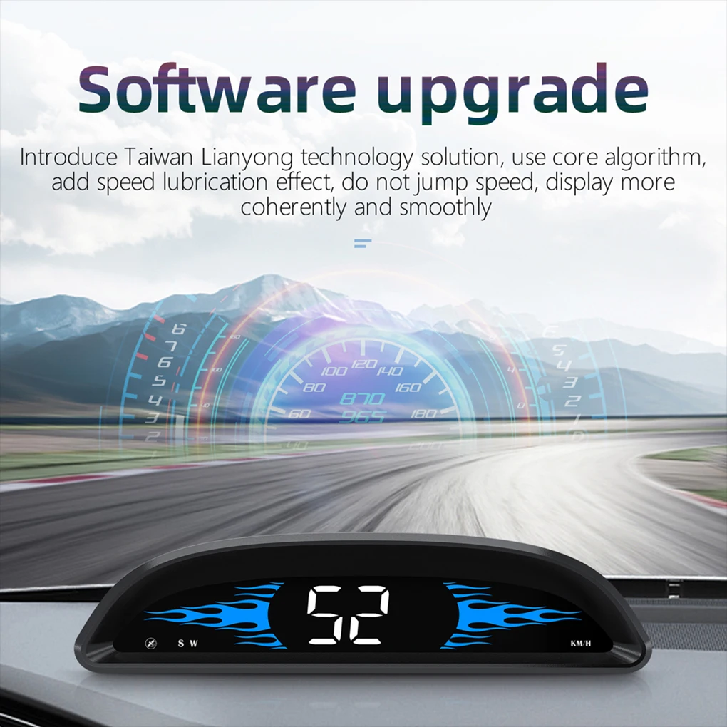 Black-Universal-High-Definition-Car-HUD-Display-Minimalist-User ...