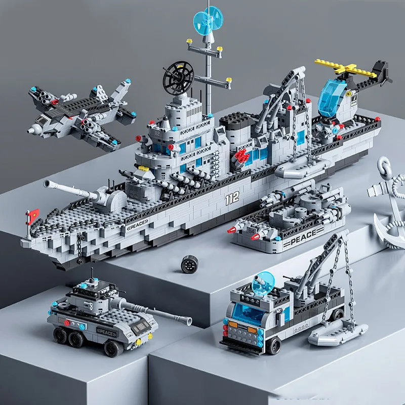 Compatible-with-Lego-Military-Warship-Battle-Cruise-Building-Blocks ...