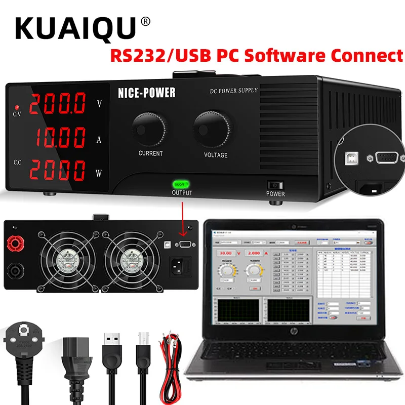 Super-Power-1000W-200W-Adjustable-Laboratory-Power-Supply-RS232-USB-Interface-Software-Connect ...