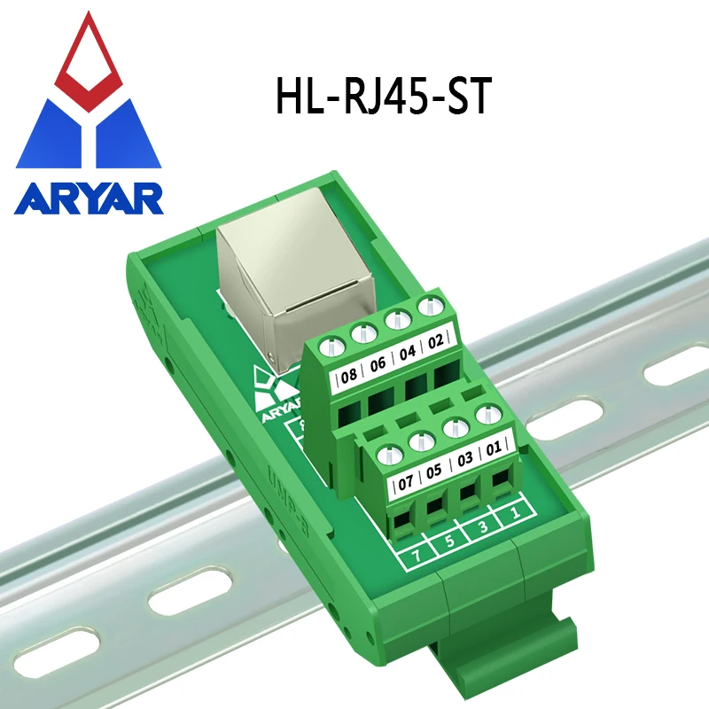 60Pcs-RJ45-female-to-terminal-block-RJ45-Horizantal-Breakout-board-RJ ...