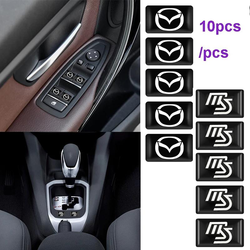 10pcs Car Interior Badge Decals for Mazda Stickers Atenza Axela CX 5 2 ...