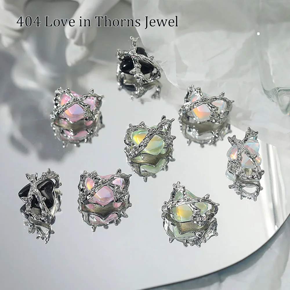 Love-in-Thorns-Niche-Design-Nail-Ornaments-Sharp-Brambles-Locking-Heart ...