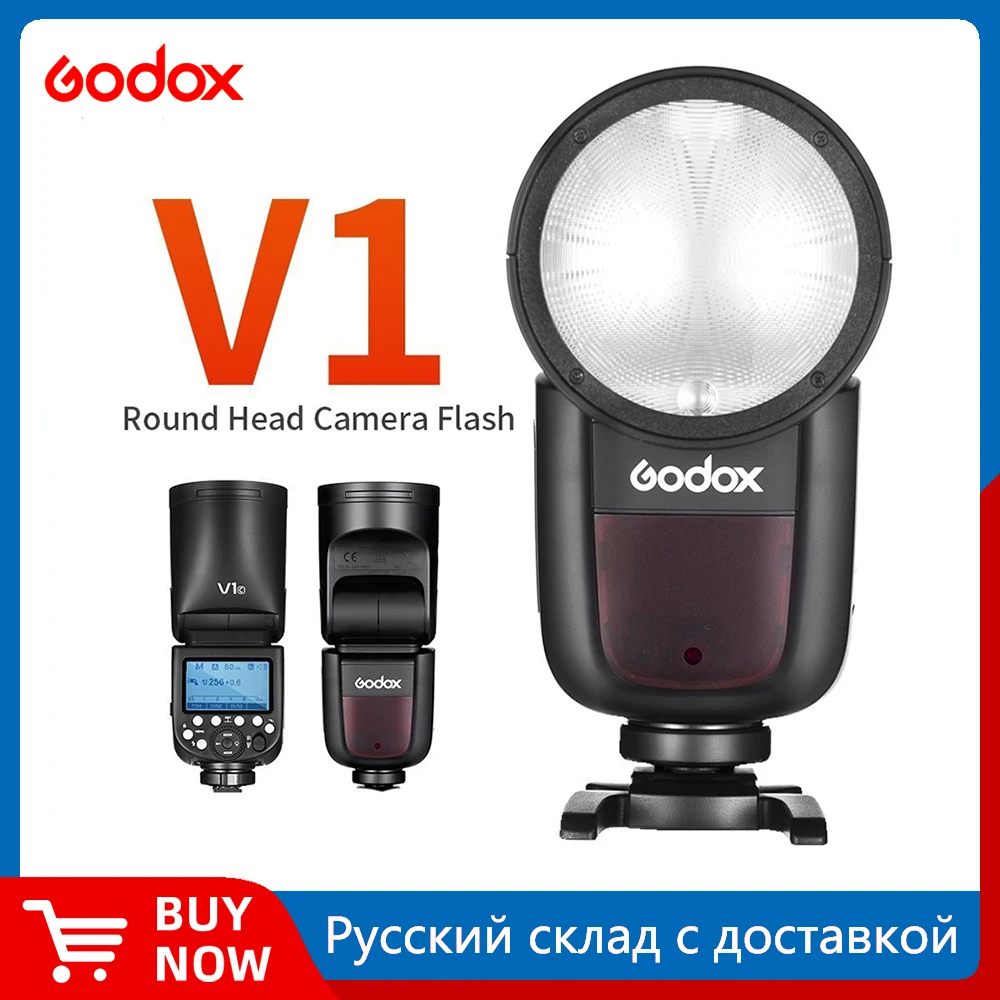 Godox V1 Flash V1C V1N V1S V1F V1O V1P TTL 1/8000s HSS lithium battery Speedlite Flash with Xpro ...