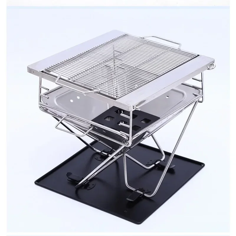 Outdoor Stove Camping Portable Folding Grill Multifunctional Stainless ...