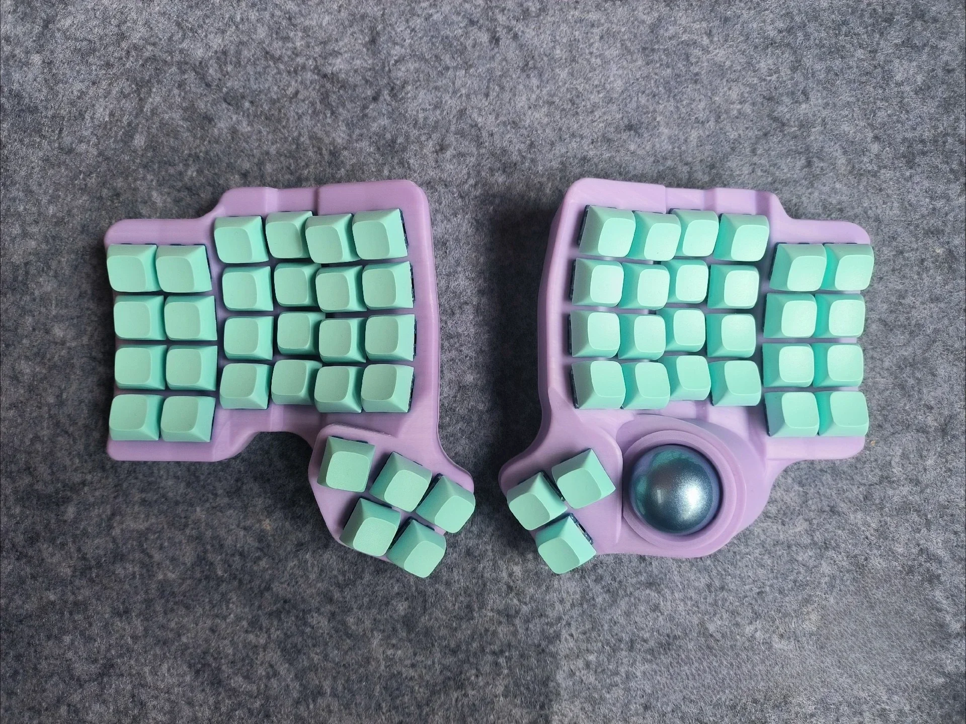Kit-de-teclado-dividido-Charybdis-Trackball-curvo-4x6-personalizado ...