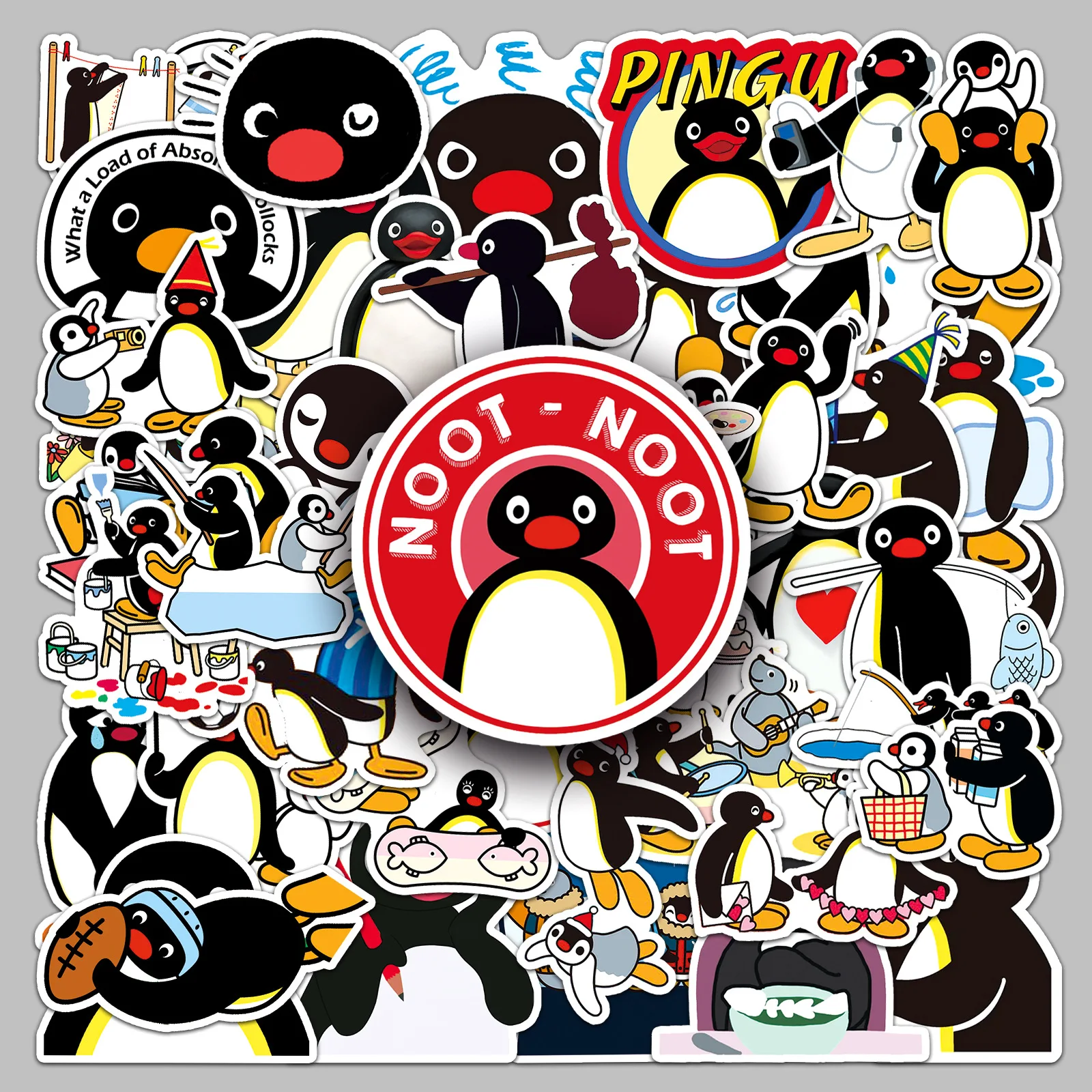 50-Pcs-Pingu-Anime-Cartoon-Sticker-Cute-Cartoon-Animal-Penguin-Noot ...