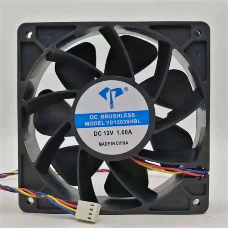 YD12038HBL 12038 12V 1.6A 12CM four-wire ant PWM speed-controlled ...