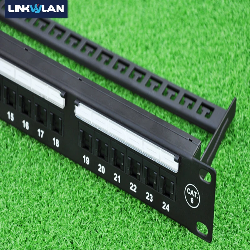 19" 24ports Cat.6 Patch Panel (front Panel With Label Field + Rj45 ...