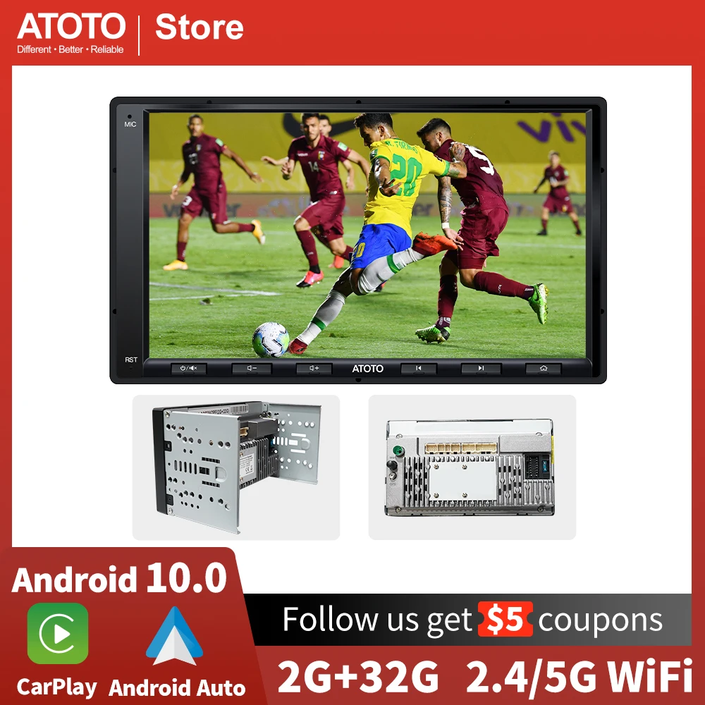 ATOTO-Android-Car-Radio-2-din-Bluetooth-Universal-Wireless-CarPlay ...