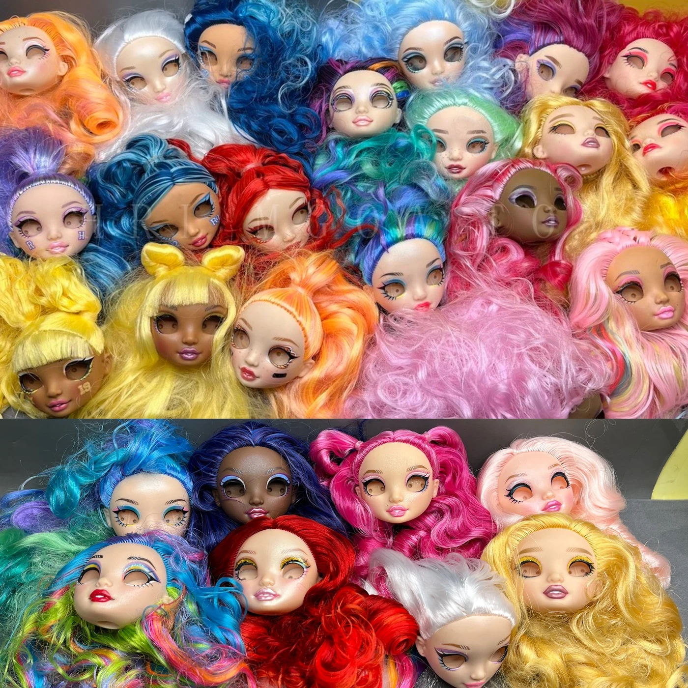 Original-Rainbow-Doll-Big-Sister-Eyeless-and-Eyed-Doll-Head-with ...