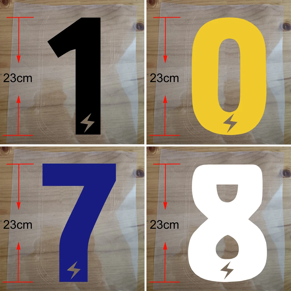 Pegatina-de-transferencia-de-n-mero-de-rayo-Parche-de-planchado-de ...