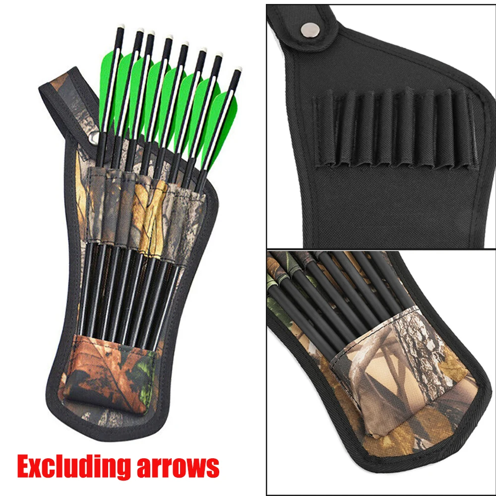 Portable Arrow Quiver Crossbow Bolts Holder Easy Carrier Bag 8 Holes ...