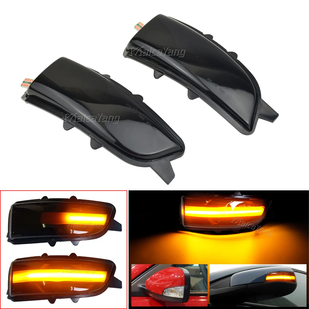 2Pcs Dynamic Turn Signal Light LED Side Mirror Sequential Lamp Blinker Indicator For Volvo C30 ...