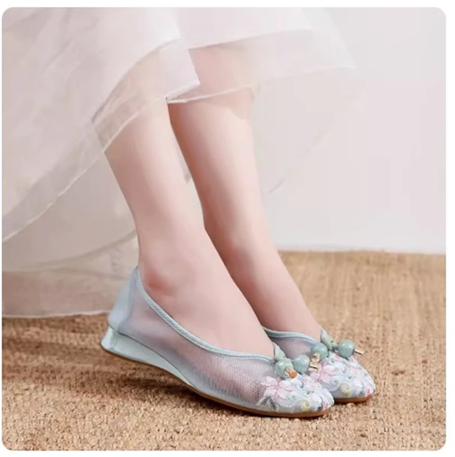 1-pair-Spring-Women-s-Mesh-Breathable-Flats-Embroidery-Ethnic-Style ...