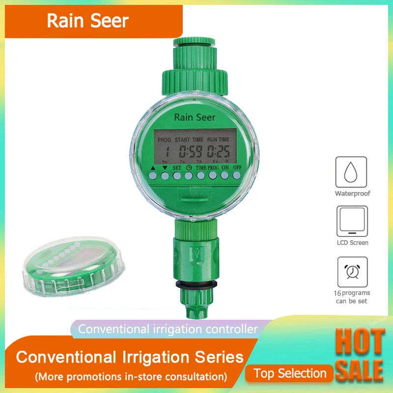 Rain Seer temporizador de riego electrónico automático, controlador de temporizador de agua de ...