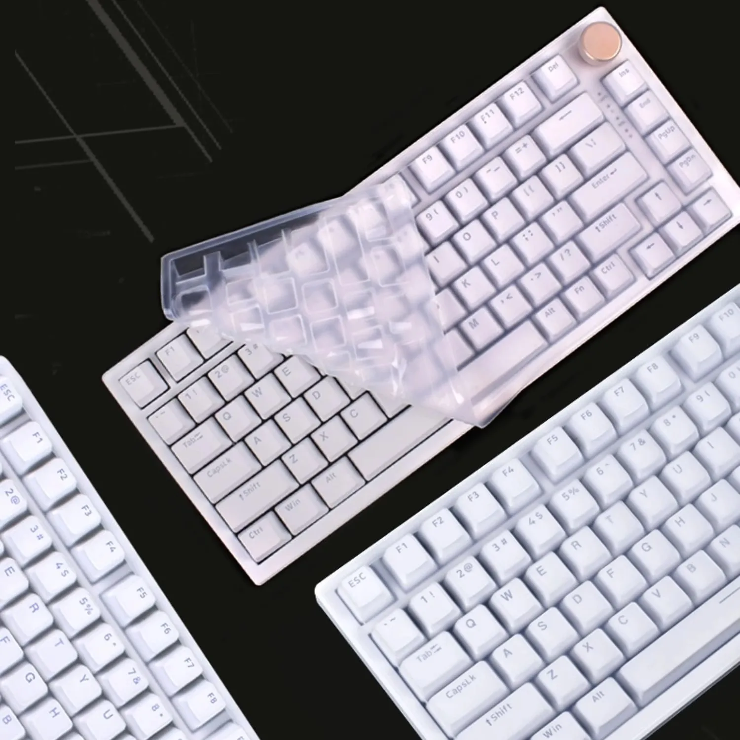 Silicone Keyboard Cover Skin Protector For AJAZZ AK820 / AK820 Pro ...