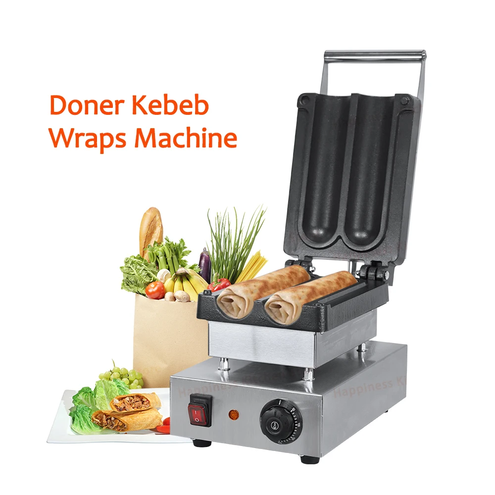 Doner-Kebab-Wraps-Toaster-Commercial-Electric-Burrito-Maker-2-Holes ...