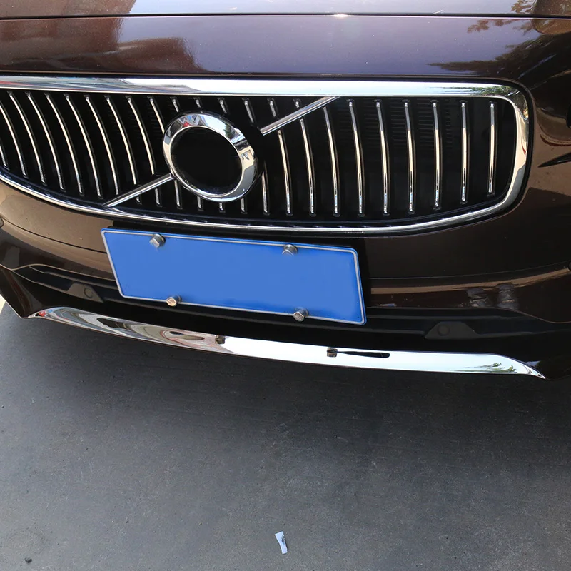 Car styling For volvo s90 v90CC chrome decorative front bumper trim ...