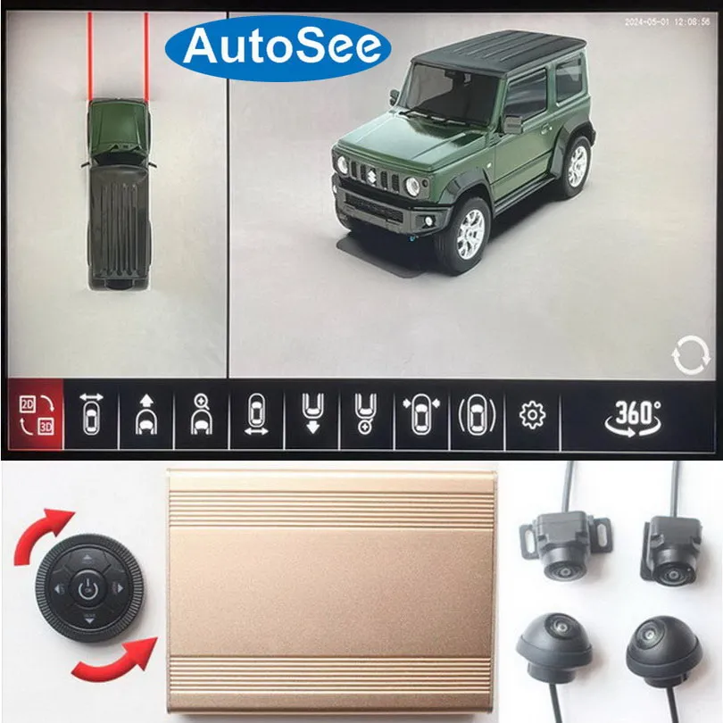 for-Suzuki-Jimny-360-degree-camera-birds-eye-3D-panoramic-view-front ...