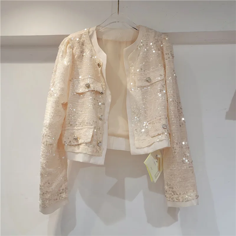 Fashion-Design-All-Match-Sequined-Sun-Protection-Coat-Women-2023-Spring ...
