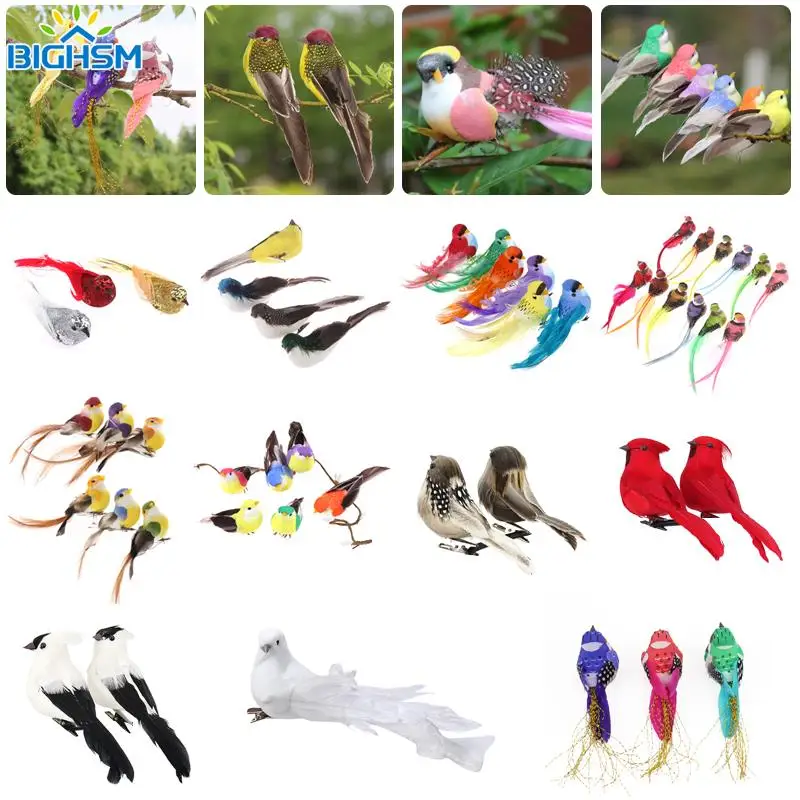 Artificial Pigeon Birds Fake Doves Simulation Feather Pigeon Christmas ...