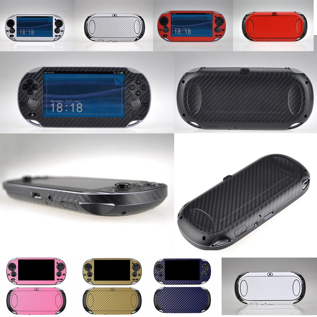7-Colours-Carbon-Fiber-Vinyl-Skin-Sticker-Protector-for-Sony-PS-vita ...