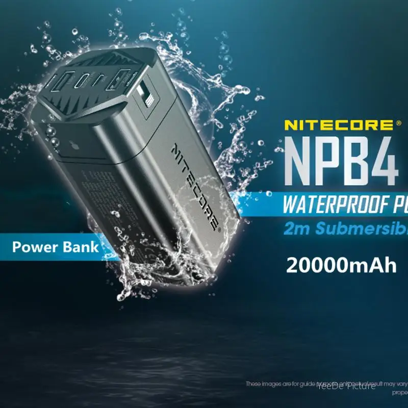 NITECORE-NPB4-20000mAh-NPB2-NPB1-Power-Bank-Waterproof-QC3-0-Output-IP68-Rated-Mobile-Charger ...