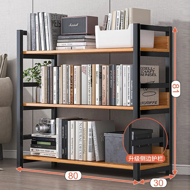 Bookcase-storage-rack-landing-simple-living-room-storage-rack-iron-art ...