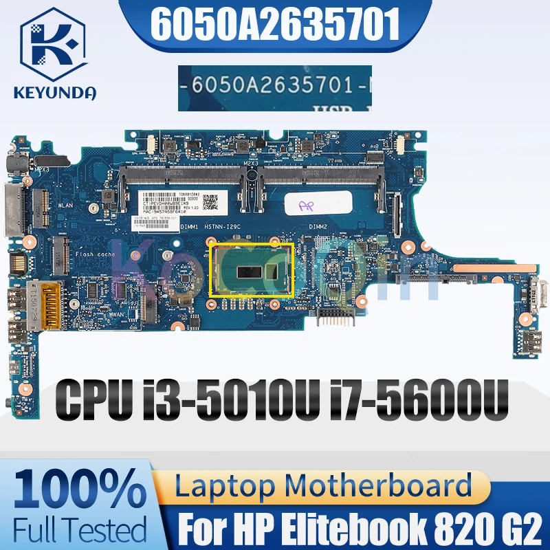 6050A2635701-For-HP-Elitebook-820-G2-Notebook-Mainboard-i3-5010U-i7 ...