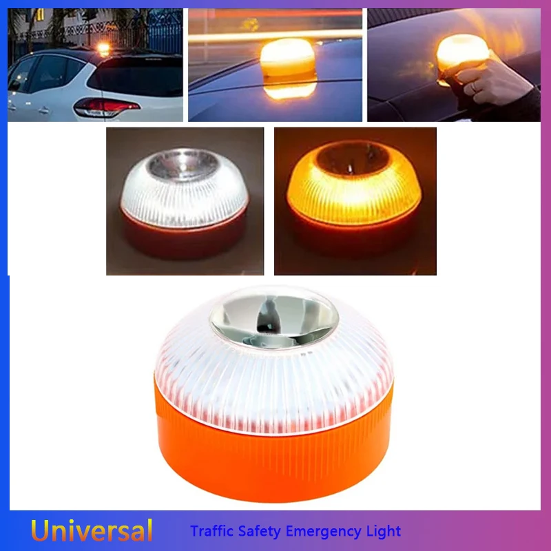 Car-Strobe-Light-LED-Flashing-White-Emergency-Light-Yellow-Car-Warning ...