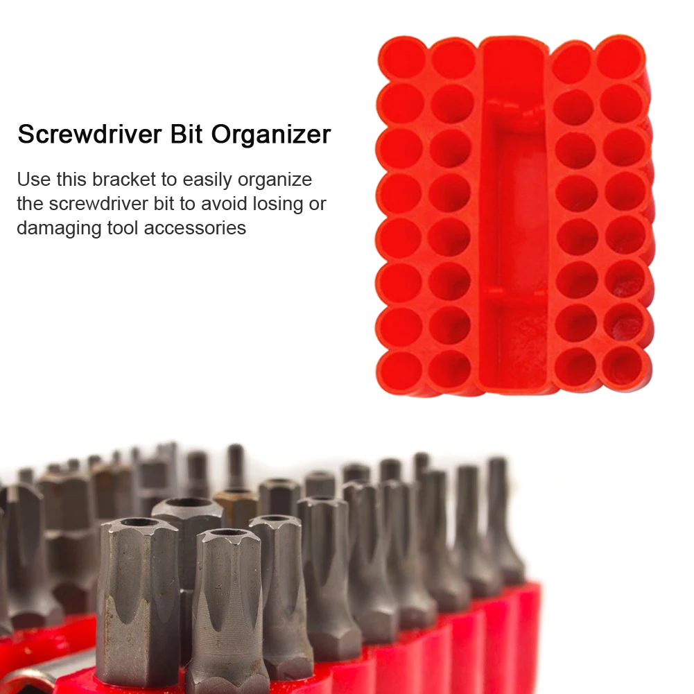 2pcs 33 Holes Plastic Wear Resistant Storage Case Screwdriver Bit ...